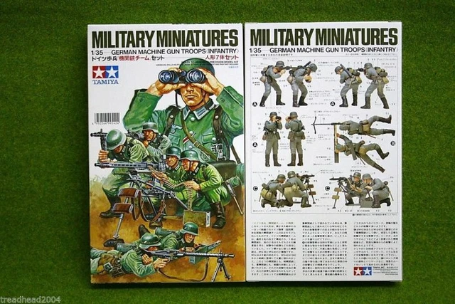 TAMIYA WWII GERMAN INFANTRY MACHINE GUN TROOPS SET 1/35 Scale Kit 35038 ...