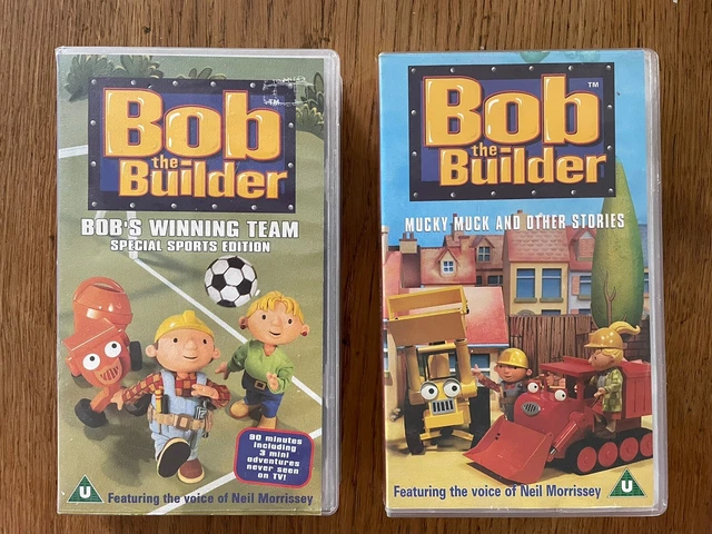 BOB THE BUILDER VHS X 2 "Bobs Winning Team" "Mucky Muck & Other Stories ...