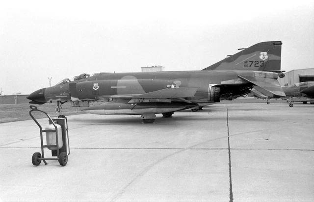 170TH TFS, ILL ANG, F-4D Phantom II, 66-7723 at Madison, Jul 1981 - B&W ...