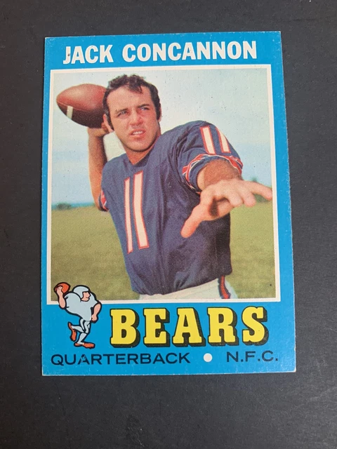 1971 TOPPS FOOTBALL #262 Jack Concannon EX\EX+ Chicago Bears Boston ...