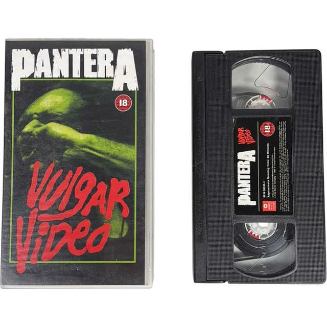 PANTERA VULGAR VIDEO VHS Tape Heavy Metal Music 1993 Vintage £19.99 ...