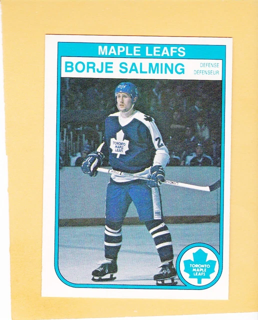 BORJE SALMING #332 1982-83 O-Pee-Chee Toronto Maple Leafs Excellent £0. ...