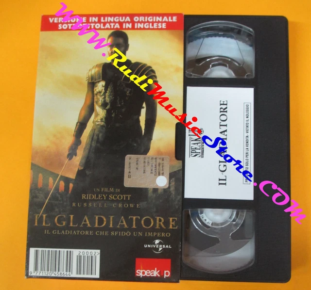 VHS*FILM IL GLADIATORE Russell Crowe Ridley Scott SPEAK UP inglese (F87) no dvd EUR 16,50 ...