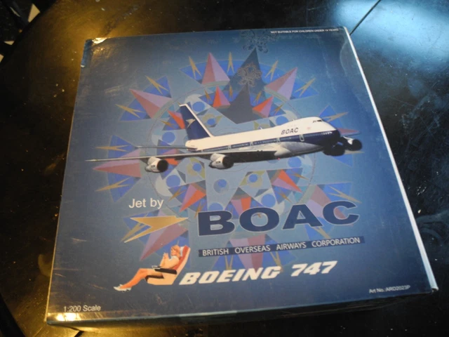EXTREMELY RARE INFLIGHT / BBox Boeing 747 BOAC, Original Version, 1:200 ...