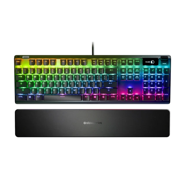 STEELSERIES APEX PRO Mechanical Switch GamingKeyboard OLED Smart ...