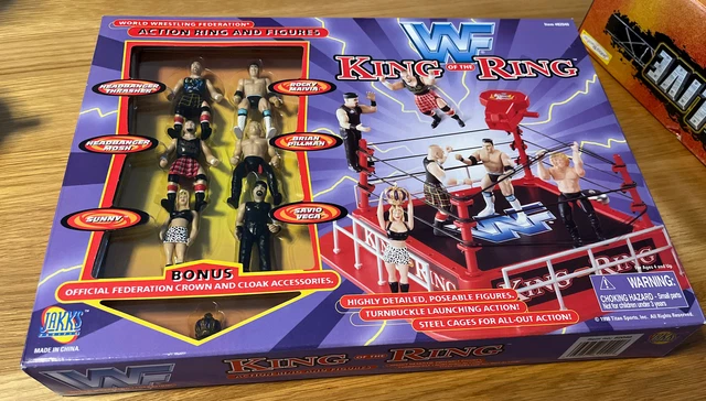 BRAND NEW WWF King of The Ring Wrestling Ring and figured JAKKS Toys ...