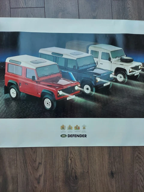 LAND ROVER DEFENDER Showroom Poster 1990’s large dealer advert 90 110 £ ...