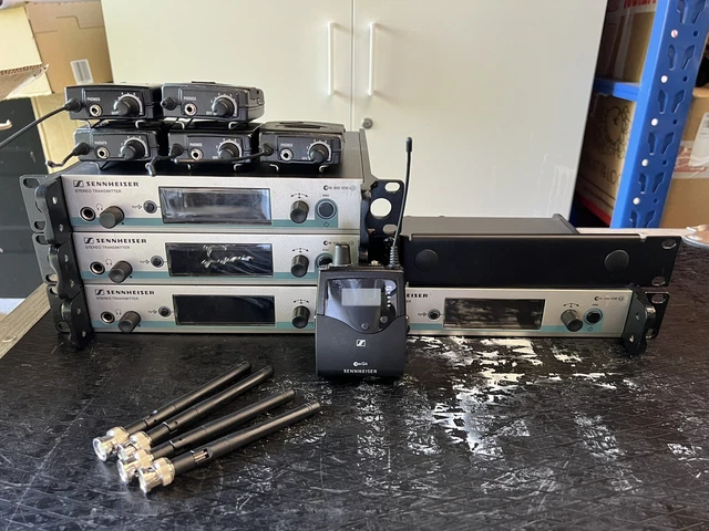 SENNHEISER EW300 IEM G3 Wireless Monitoring (4 Transmitters + 5 Belt ...