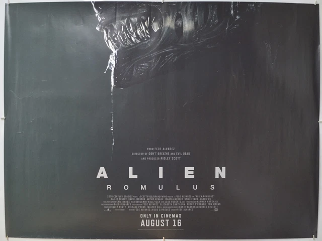ALIEN: ROMULUS (2024) Original Quad Movie Poster - Cailee Spaeny ...