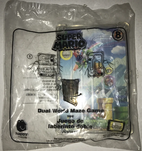 SUPER MARIO BROS McDonalds Happy Meal Toy #8 Dual World Maze Game 2018 ...