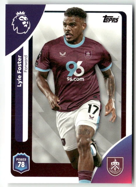 TOPPS PREMIER LEAGUE 2025-26 Soccer No. 318 Lyle Foster £1.20 - PicClick UK
