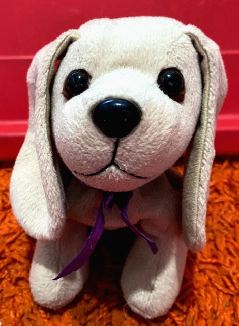 CANCER RESEARCH TAN PUPPY DOG Beanie Official 2000 Vintage Soft Toy ...