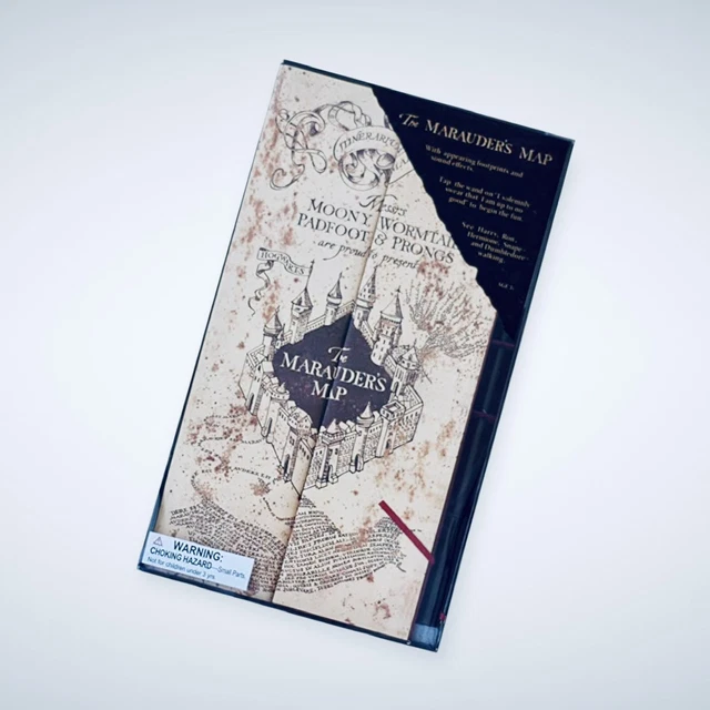 HARRY POTTER THE Marauder's Map Footprints Wand Interactive Universal ...