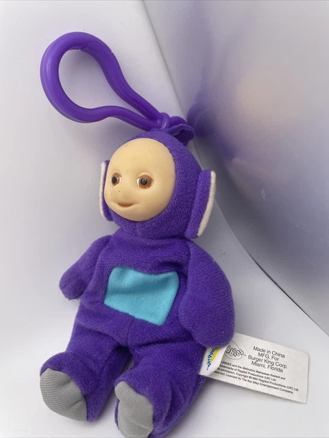 TELETUBBIES TINKY WINKY Clip Purple 5" Burger King Kids Club Meal Key ...