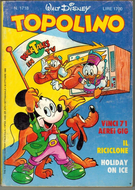TOPOLINO N. 1718 Mickey Mouse Comics 1988 EUR 2,50 - PicClick FR