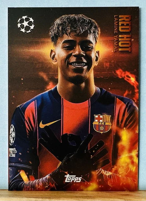 TOPPS MATCH ATTAX Champions League 2025/26 Red Hot 🔥🔥Lamine Yamal Ultra ...