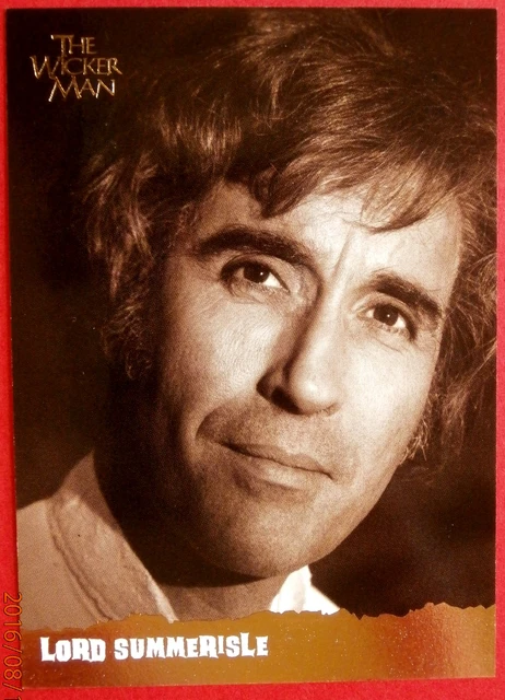 THE WICKER MAN Gold Foil CHASE CARD #F1 - CHRISTOPHER LEE Unstoppable ...