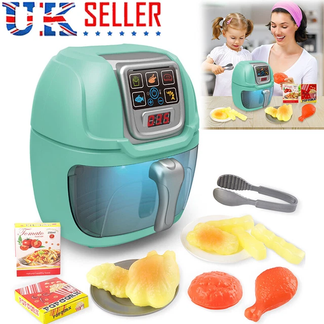 PORTABLE CHILDREN KIDS Kitchen Cooking Girl Air Fryer Toy Cooker Play ...