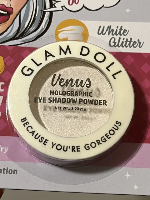 GLAMDOLL VENUS WHITE Holographic Eye Shadow 3D Effect New Sealed RRP £4 ...