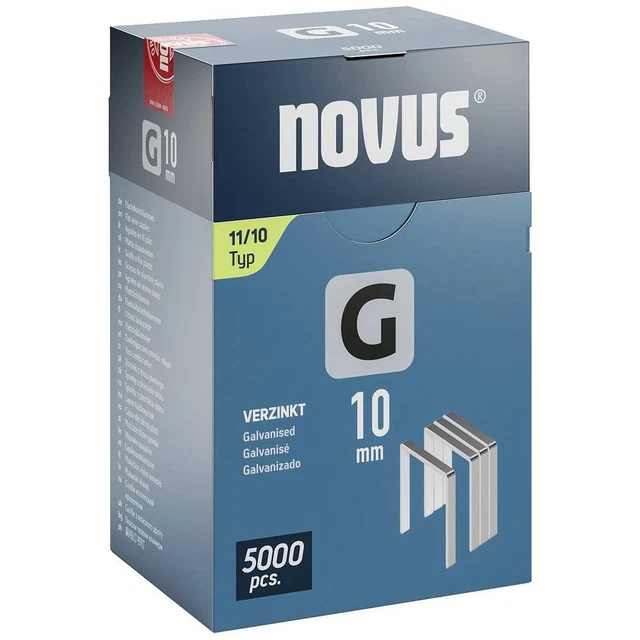 NOVUS TOOLS 042-0767 Agrafes fil plat Type 11 5000 pc(s) Dimensions (L ...