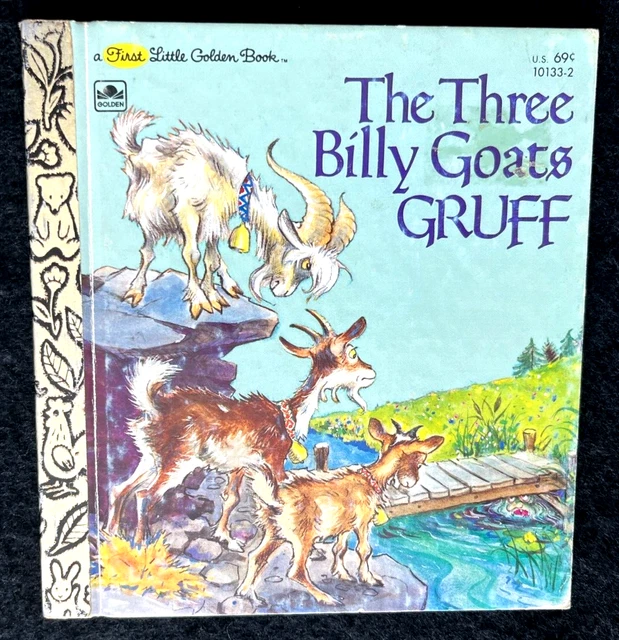 THE THREE BILLY GOAT'S GRUFF ~ vintage children's First Little Golden ...