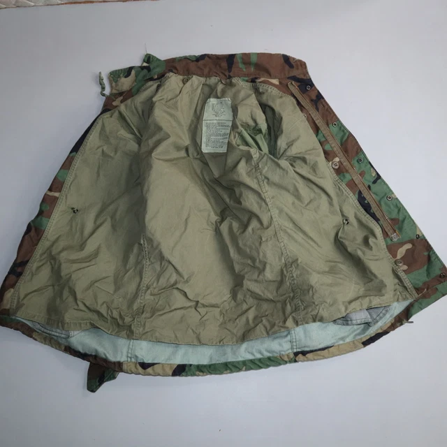 VINTAGE USGI ARMY SURPLUS M65 FIELD JACKET WOODLAND CAMO Military COAT ...