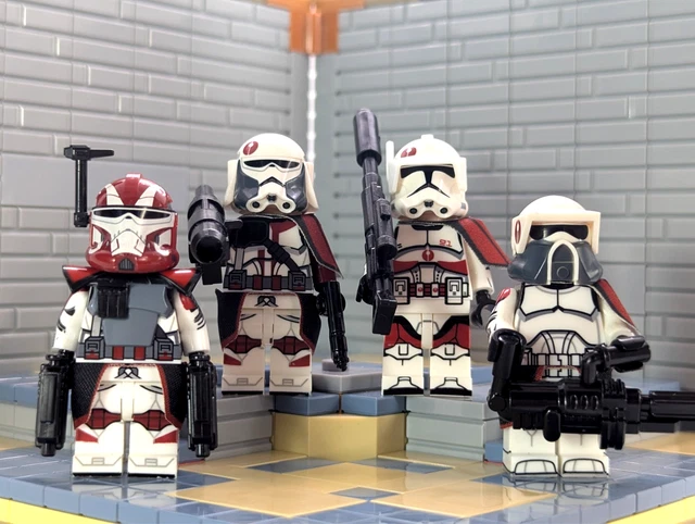 LEGO STAR WARS Clone Custom Minifig (4x) 91st Recon Special Operators ...