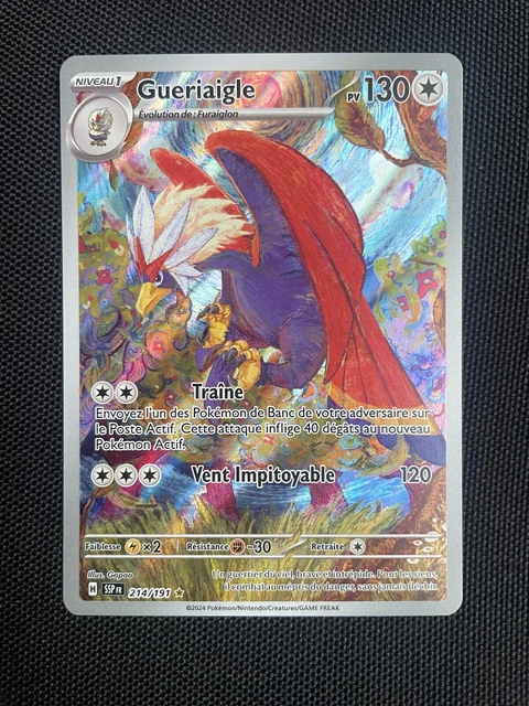 CARTE POKÉMON GUERIAIGLE 214/191 AR Rare Etincelles Déferlantes EV08 ...