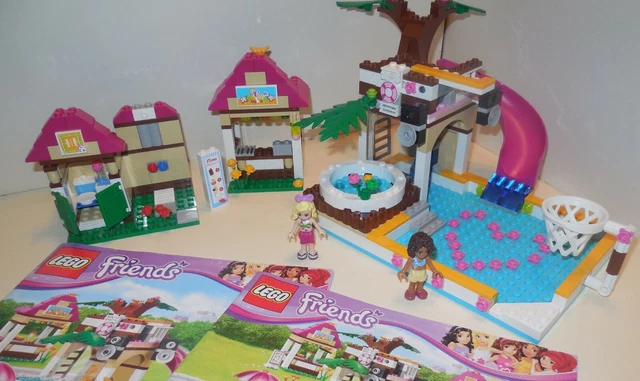LEGO FRIENDS HEARTLAKE City Pool Slide Stand Downtown 41008 Building ...
