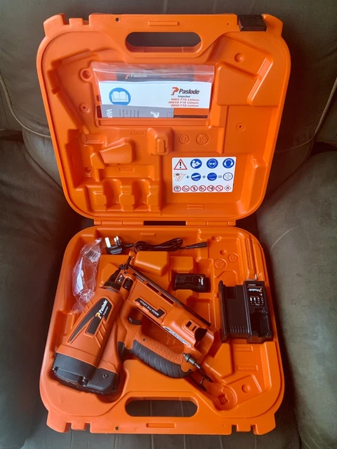 PASLODE IM65A F16 Cordless Lithium 2Nd Fix Nail Gun / Brad Nailer Fully ...