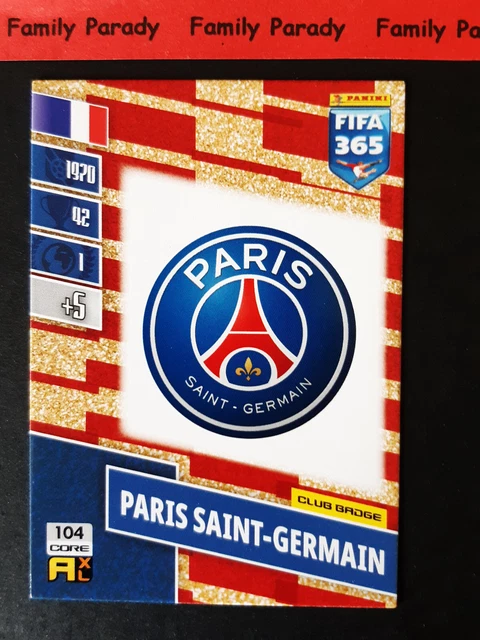 CLUB BADGE PARIS PSG 104 Carte Panini Adrenalyn XL Foot Fifa 365 2022 ...