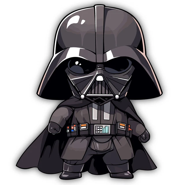 DARTH VADER STAR Wars Anime Funko Pop Style Vinyl Decal Sticker $3.99 ...