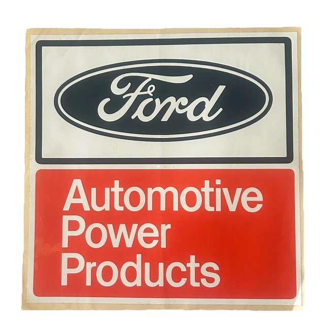 1980’S FORD DEALERSHIP AUTOMOTIVE POWER PRODUCTS STICKER. MASSIVE ...