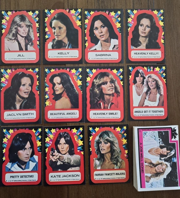 TOPPS CHEWING GUM "Charlies Angels Series 1" 1977 Trading Card Set 1-55/ Sticker £60.96 ...
