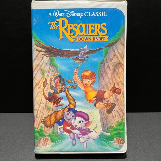 WALT DISNEY THE Rescuers Down Under RARE VHS Tape 1991 Black Diamond ...