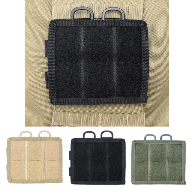 HOOK AND LOOP Tactical Morale Patches Board Molle Attachment for Molle ...