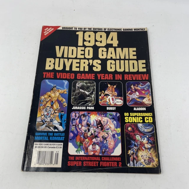 1994 EGM VIDEO Game Buyer's Guide Magazine Electronic Gaming Monthly £ ...