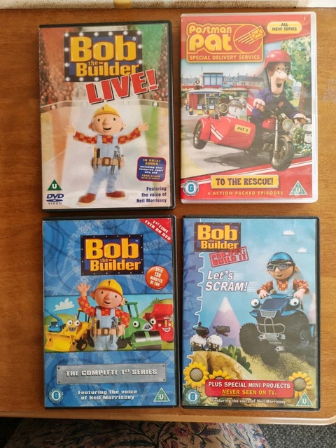 BOB THE BUILDER Postman Pat DVD Bundle - 4 Kids Cartoon Adventures ...