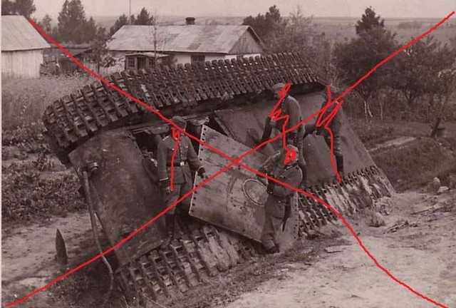 FOTO/PHOTO 152,PANZER,TANK, WW2, k.o. KV-2,German Soldier,Eastern Front ...