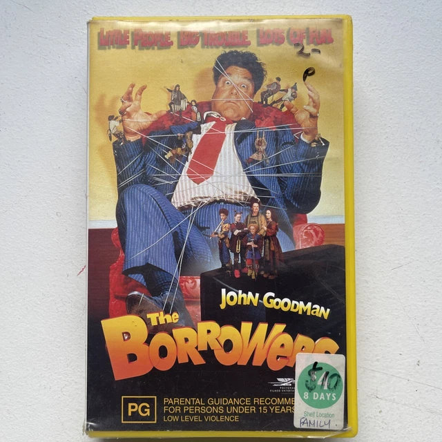 THE BORROWERS AUSTRALIAN Release VHS Tape Video EZY Big Box Ex Rental ...