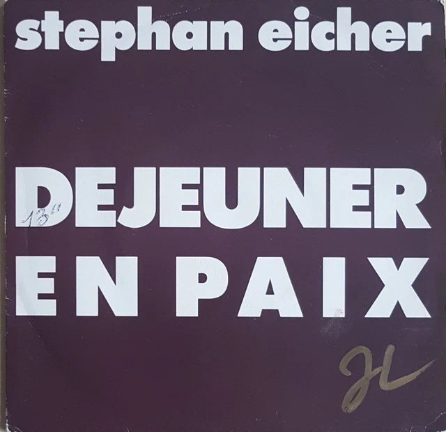 7& POP STEPHAN Eicher - Dejeuner En Paix (2 Song) MERCURY BARCLAY grauzone £7.18 - PicClick UK