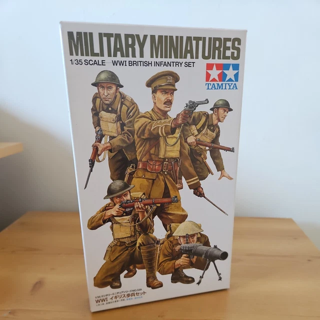 TAMIYA WW1 BRITISH Infantry Figures Military Model Set 35339 Scale 1:35 ...