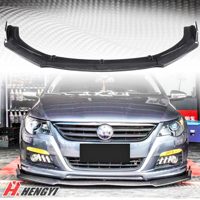 SPOILER LÈVRE LAME Carbone Style Jupe Pare-Choc Avant Pour VW Passat 3C ...