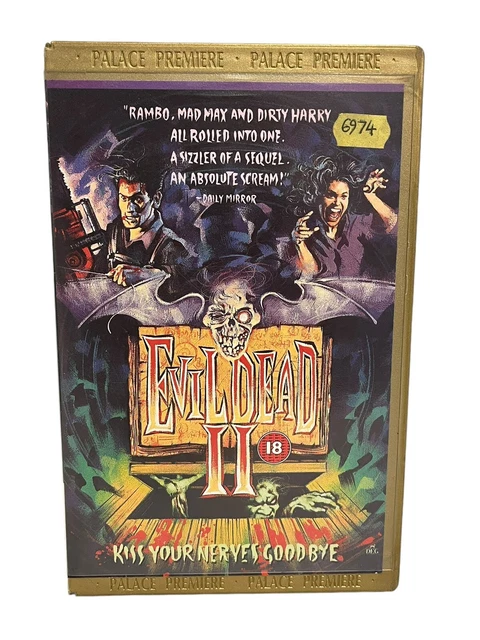 EVIL DEAD 2: Dead By Dawn Big Box Ex-Rental Palace Embossed (1987 VHS ...