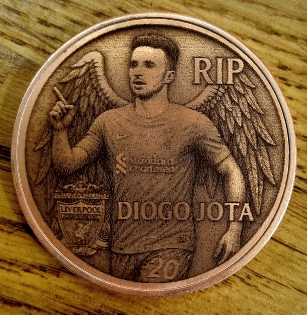 DIOGO JOTA RIP 1996-2025 Liverpool FC Y.N.W.A. Coin With Stand £15.06 ...