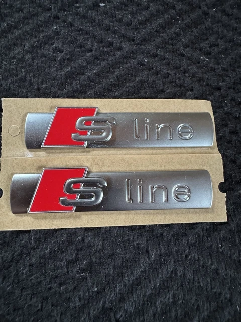 ORIGINAL AUDI S line Schriftzug Logo Zeichen Emblem ( 2 Stück ) EUR 19 ...