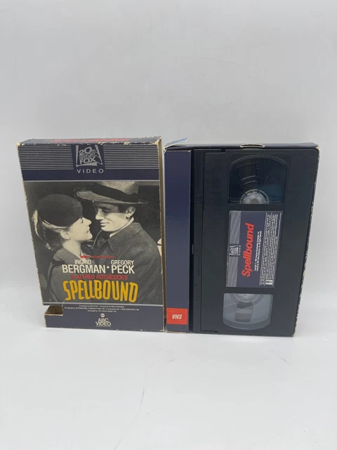 SPELLBOUND VHS Peck Bergman Hitchcock Original 1982 Release Side ...
