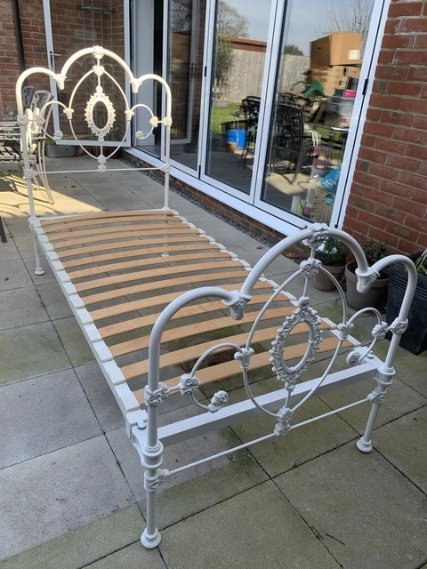 LAURA ASHLEY ALICE Single iron Princess Bed cream £156.72 - PicClick UK