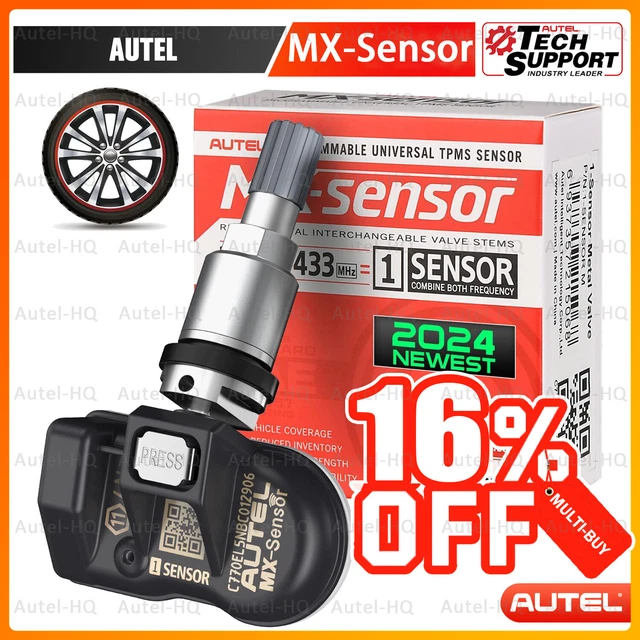 AUTEL TPMS MX-SENSOR 315MHz & 433MHz 2 in 1 Auto Tire Pressure Sensor ...