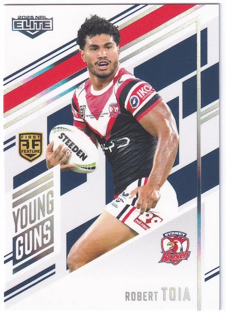2025 NRL ELITE 'Young Guns White' Yg30 Robert Toia #007/221 - Roosters ...
